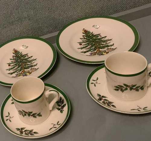 Кофейное трио эспрессо Christmas Tree Spode