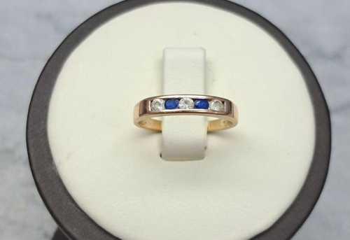 Золотое кольцо 585 Фианиты