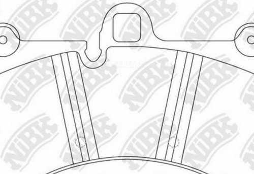 Nibk PN0345W Колодки тормозные дисковые перед
