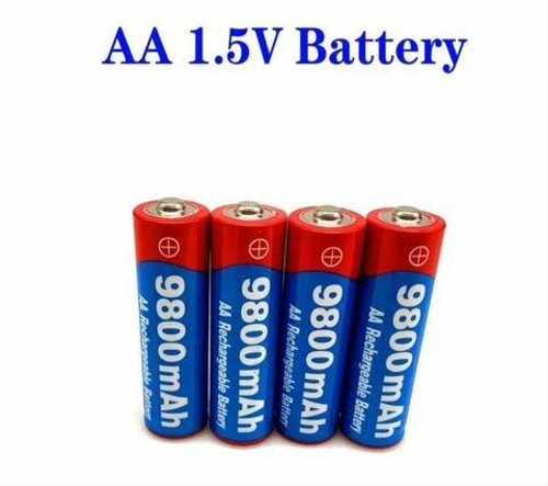 Аккумуляторные батарейки AA 1.5V, 9800mAh