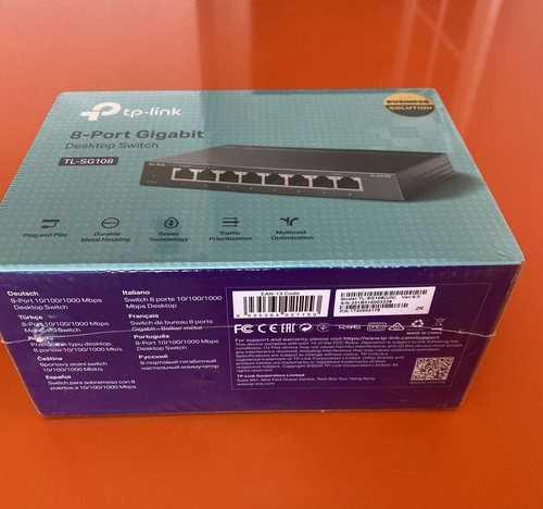 Коммутатор TP-link TL-SG108 новый