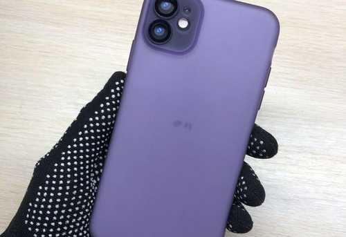 Чехол на iPhone 11 ультратонкий фиолетовый матовый