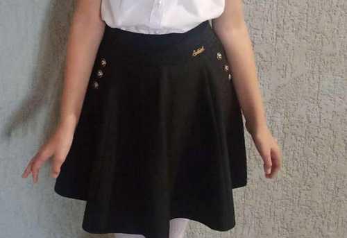 Школьная юбка и жилетка