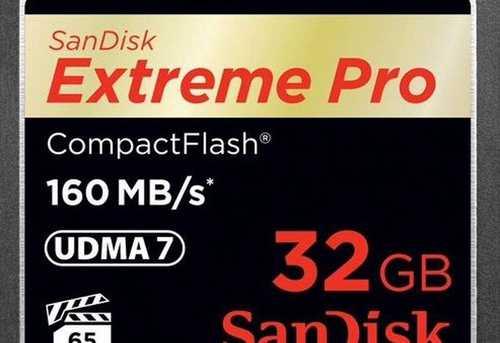 Карта памяти Sandisk Extreme Pro CF 32gb 160MB/s