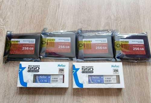 Новые SSD 256гб(sata и M2)