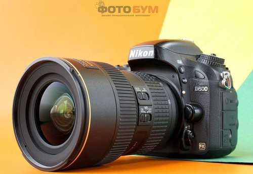 Nikon D600 body + Nikon AF-S 16-35mm f4G VR
