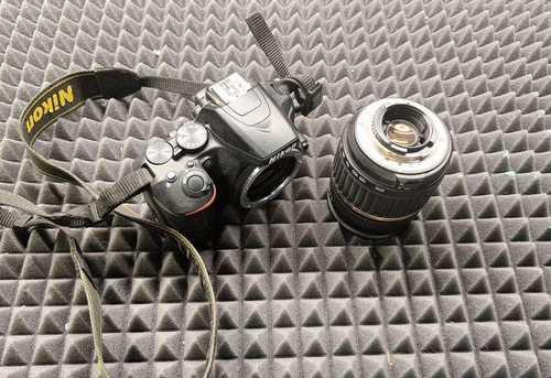 Фотоаппарат Nikon D3500 и Tamron 18-200, гарантия