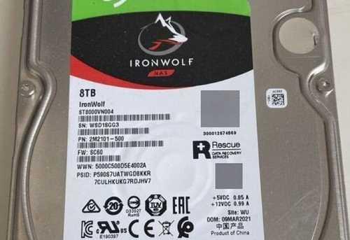 Жесткий диск HDD 8Tb Seagate Ironwolf