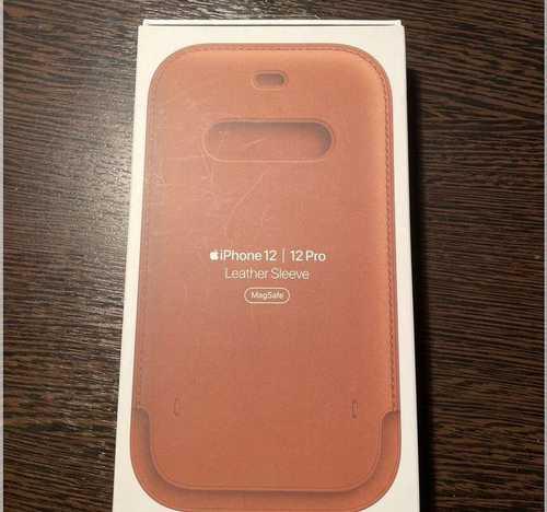 Чехол iPhone 12 /12 pro Leather Sleeve оригинал