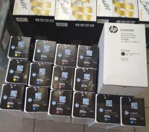 Картриджи hp оригинал cf530a cf531a cf532a