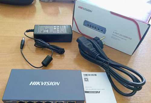 Коммутатор PoE HikVision DS-3E0106P-E/M (снг)