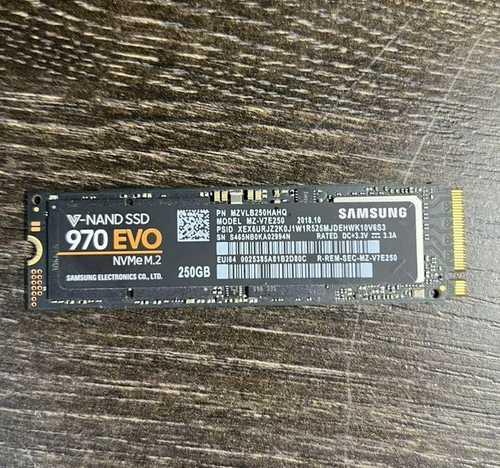 Ssd m2 NVMe Samsung 970 evo 250gb