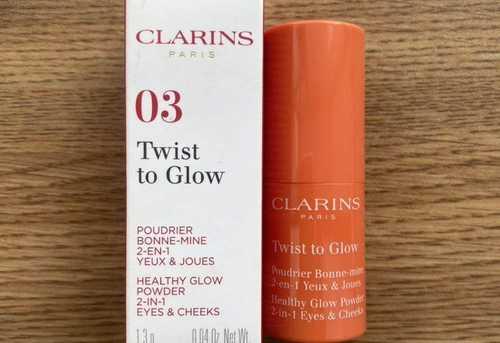 Кларанс пигмент для век clarins twist to glow