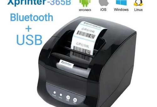 Принтер XP 365b с блютуз, термопринтер bluetooth