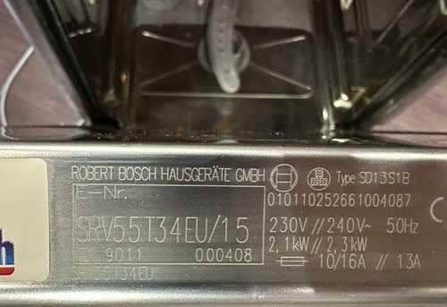 Посудомоечная машина Bosch SRV55T34EU/15