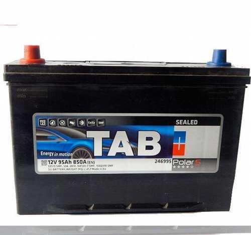 Аккумуляторная батарея TAB 6ст-95L polar JIS MF п