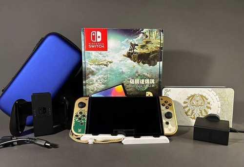 Прошитый Nintendo Switch Oled Zelda Edition