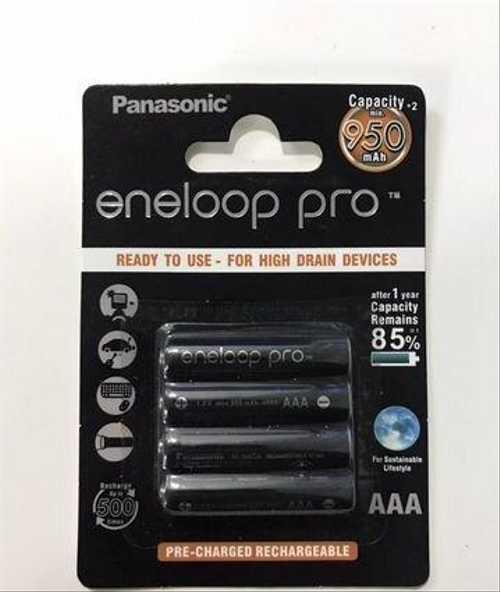 Аккумулятор Panasonic Eneloop PRO 950 ааа