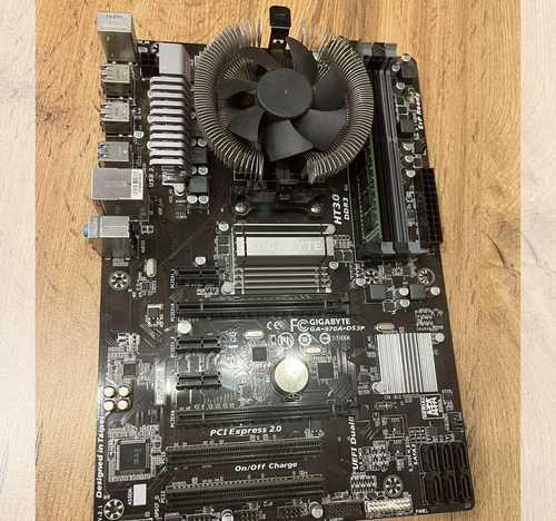 Материнская плата gigabyte ga 970a ds3p с проц