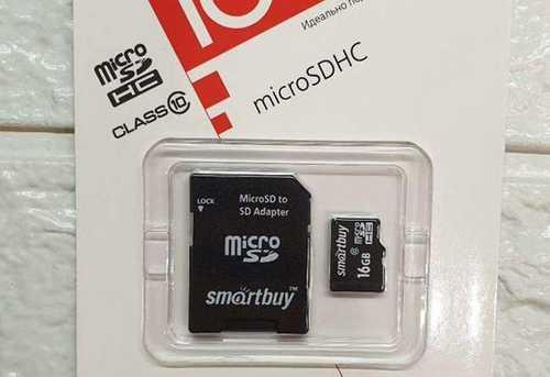 Карта памяти MicroSD 16 GB