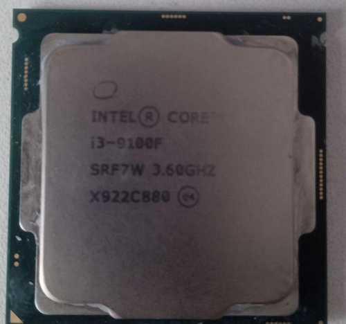 Процессор intel core i3 9100f (кулер   мат.плата)