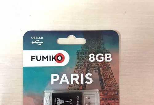 Флешка fumiko paris 8GB черная USB 2.0