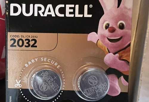 Батарейки duracell CR2032