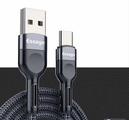 Кабель Essager USB - micro USB черный 0.25 м