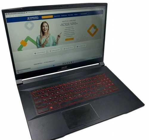 Ноутбук MSI katana GF76 11uc 893