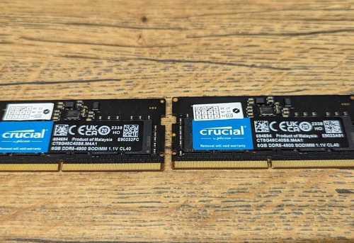 Crucial DDR5 Sodimm 16gb 2 плашки