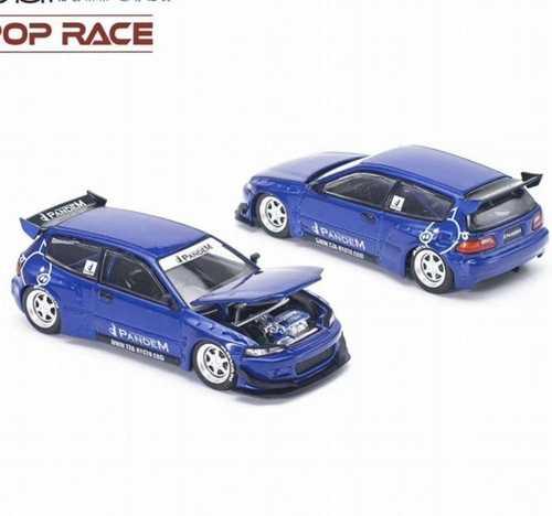 Honda Civic EG6 Pandem 1:64 Poprace