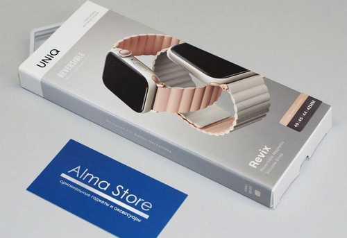 Ремешок Uniq Revix Magnetic Apple Watch Розовый