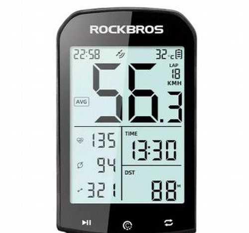 Велокомпьютер RockBros M1 SMART GPS, без датчиков