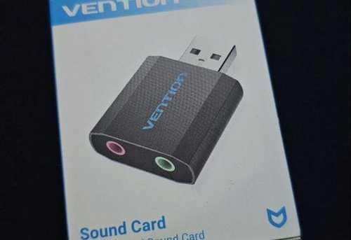 Внешняя звуковая карта USB Vention Sound Card
