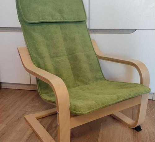 Кресло детское IKEA Поэнг с чехлом новое, оригинал
