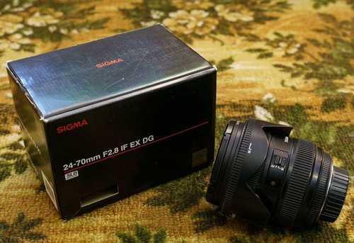Sigma 24-70mm f/2.8 IF EX DG для Nikon
