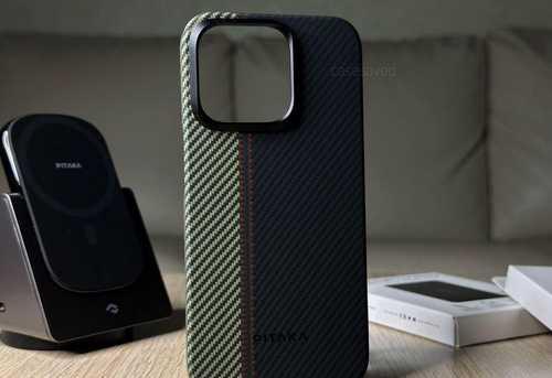 iPhone 15 Pro. Pitaka MagEZ Case 4 Overture