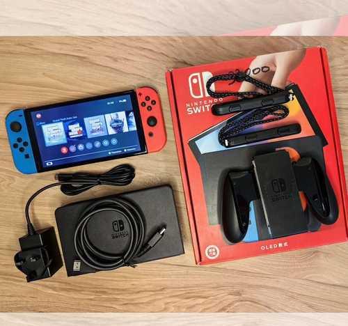 Nintendo switch Oled не прошитая   SD 64Gb