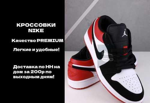 Кроссовки Air Jordan 1 Low Bred Toe