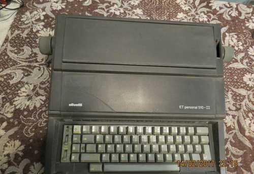 Электронная печатная машинка olivetti