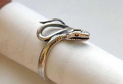 Серебряное кольцо Змея