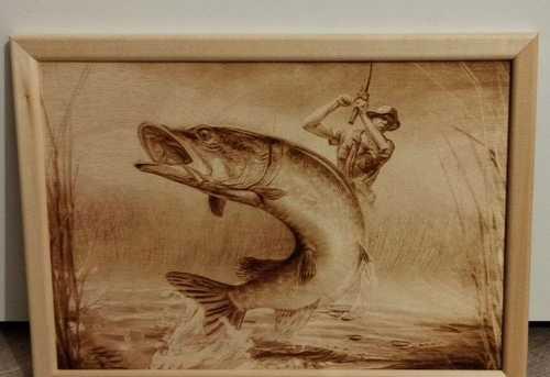 Картина Рыбалка,Рыбак,Рыба
