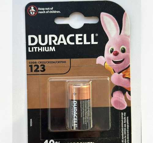 Батарейки duracell CR123 3v новые