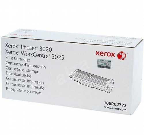 Xerox 106R02773 картридж черный (1500 стр.)