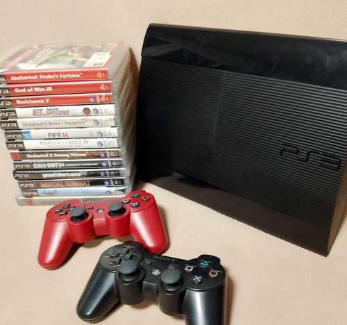 Sony PlayStation 3 Super Slim (cech-4208A)   14 иг