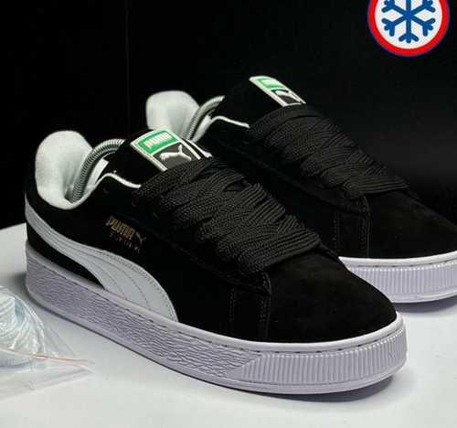 Кроссовки зимние Puma Suede XL green label