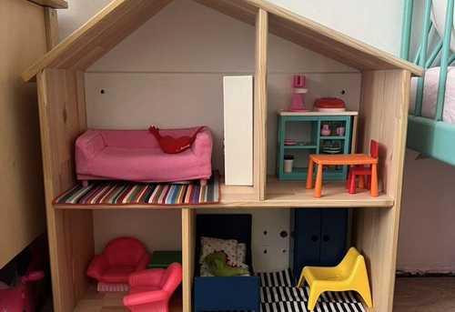 Кукольный домик IKEA с мебелью