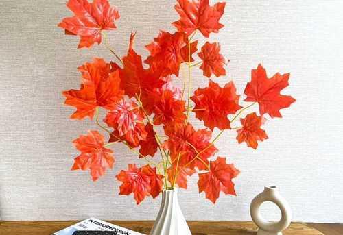 Кленовые листья на ветке, Осенний декор, 67 см, ли