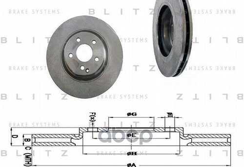 Диск тормозной BS0248 Blitz