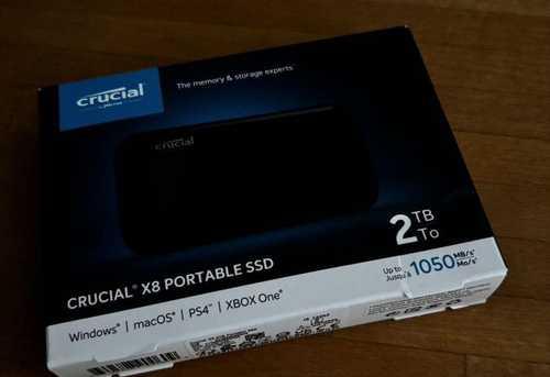 Внешний ssd Crucial x8 2 Тб